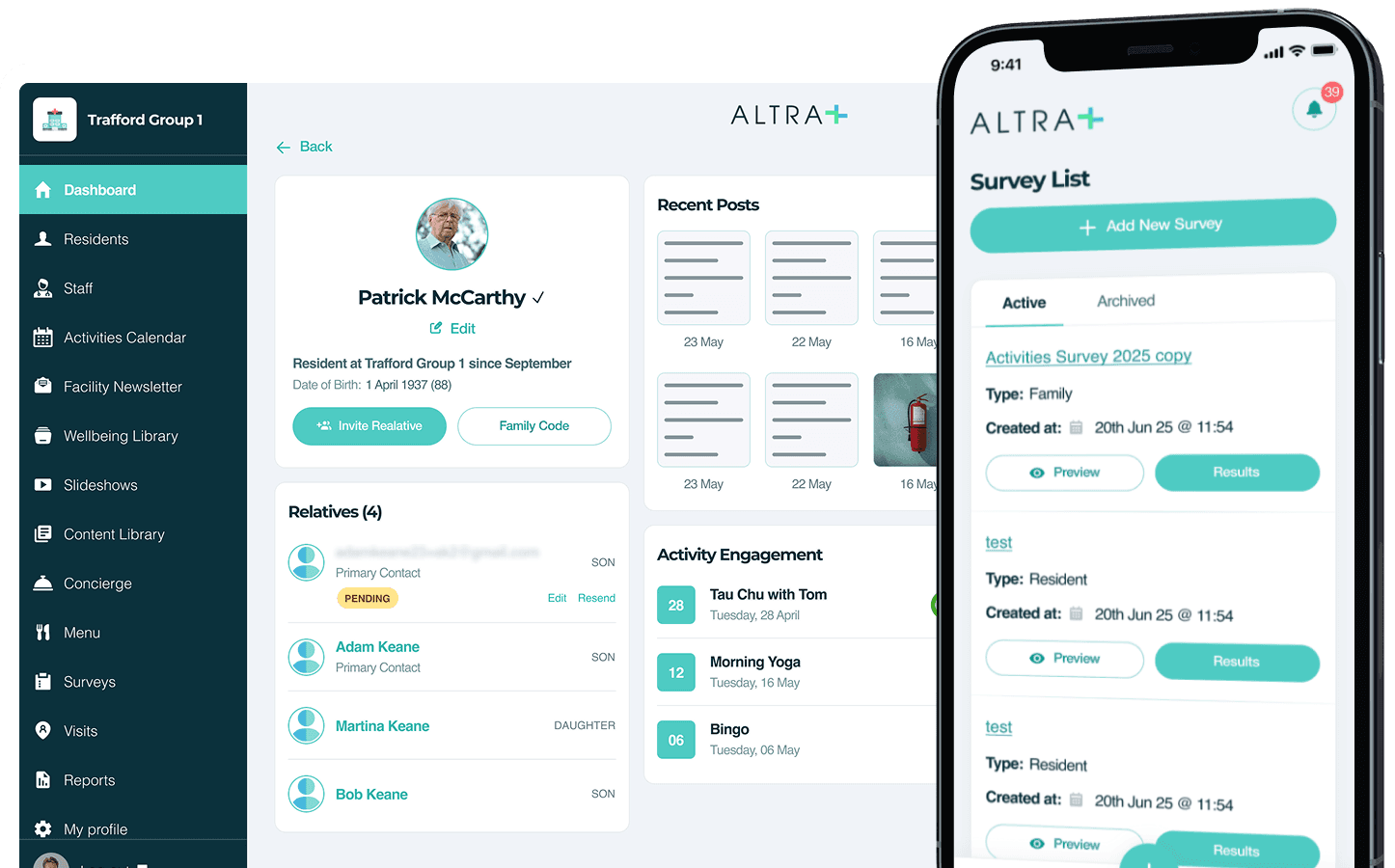 Altra - All-in-one care service platform